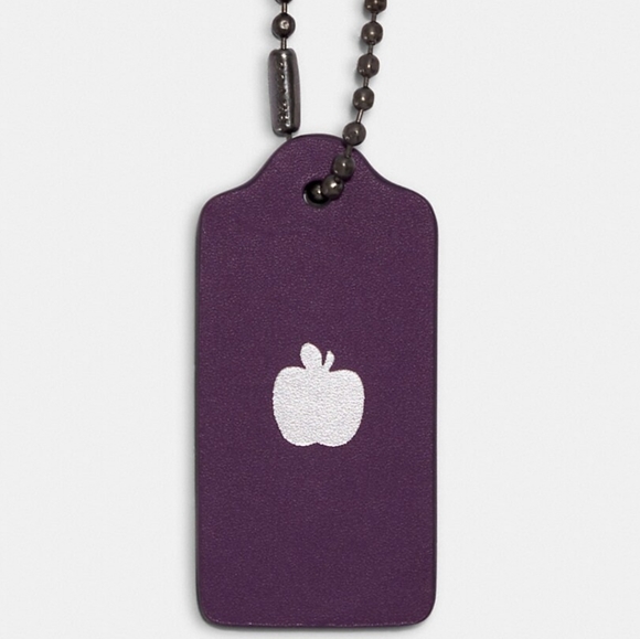 Coach | Accessories | Nwt Coach Apple Hangtag Key Chain Bag Charm ...